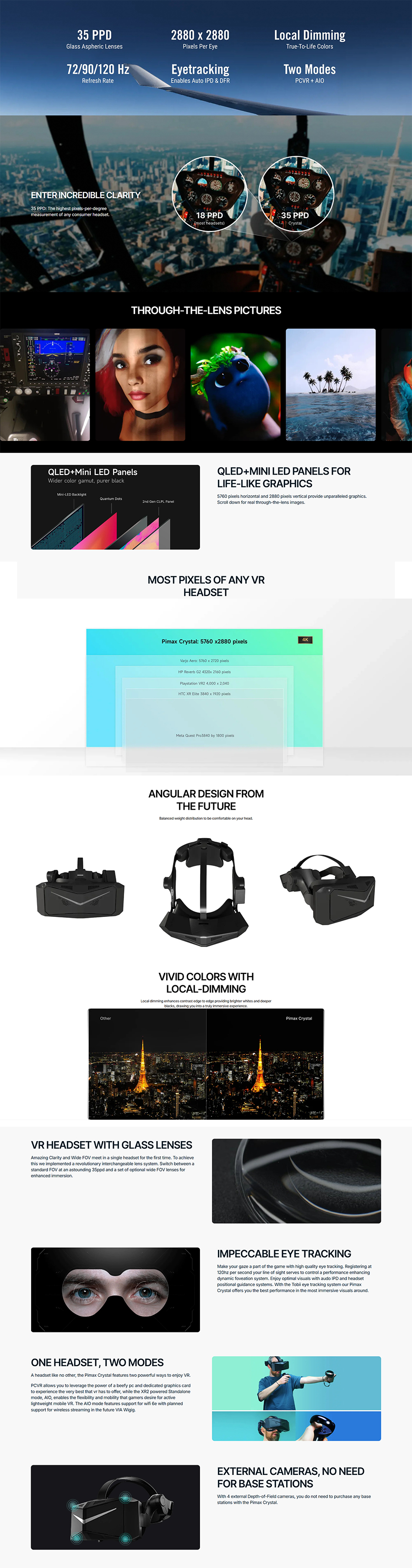 Pimax Vision Crystal 8K VR裝置 - 2000Fun商城 香港人既遊戲店